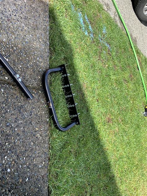 3 Mo Finance Duchifad Lawn Aerator Tool Manual Metal Spike Grass Aeration With Dethatching