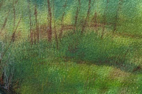 추상 미술 배경 어두운 녹색과 갈색 색상 부드러운 올리브 그라데이션이 있는 캔버스에 수채화 그림 0명에 대한 스톡 사진 및 기타 이미지 Istock