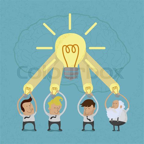 Business Man Brainstorming Eps10 Vector Format Stock Vector Colourbox
