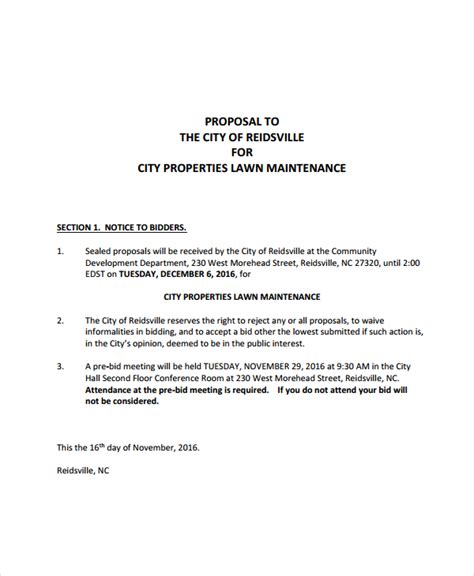 23 Maintenance Proposal Examples To Download