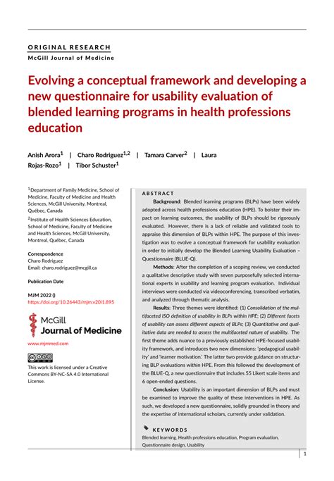 Pdf Evolving A Conceptual Framework And Developing A New