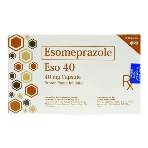 Eso 40 Esomeprazole 40mg Capsule 30s Price In The Philippines Medsgo