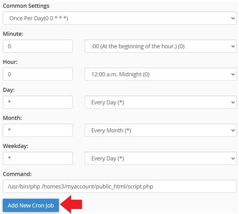 How To Schedule Cron Jobs In CPanel