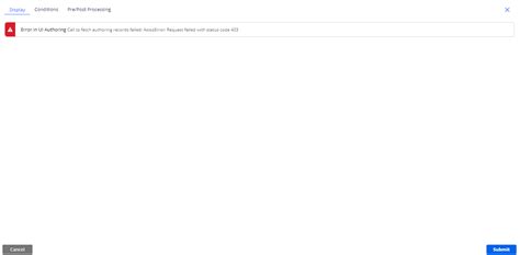 403 error while trying to configure view in a case type under display