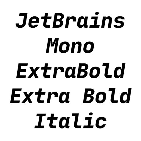 Jetbrains Mono Extrabold Extra Bold Italic Free Fonts On