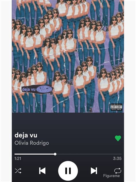 Olivia Rodrigo Deja Vu Sticker By Figureme Redbubble