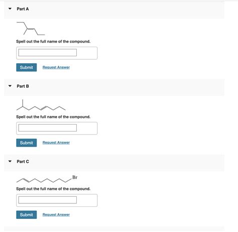 solved part aspell out the full name of the compound request