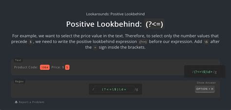 Learn ‘positivelookbehind‘ Correct Answer Is Not Accepted · Issue
