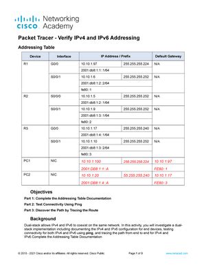 Completed 14 8 1 Packet Tracer TCP And UDP Communications Objectives Part 1 Generate