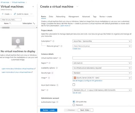 howto create a vm on azure for the arneis project — arneis documentation