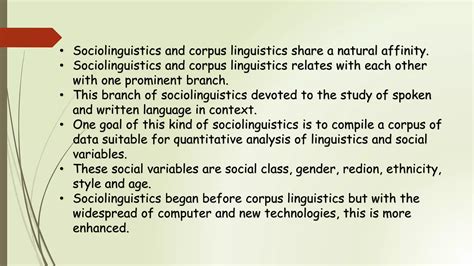 Ch 6 Corpus Linguistics Pptx