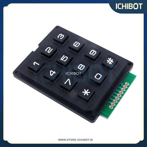 jual keypad 3x4 timbul tombol array matrix kab sleman ichibot tokopedia