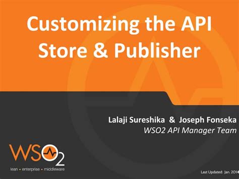 Customizing The Api Store And Publisher In Wso2 Api Manager Pdf