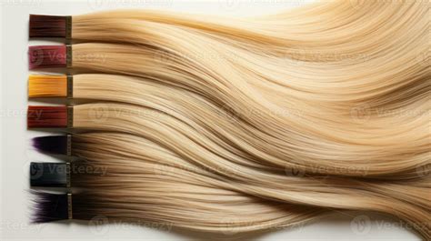 Blonde Hair For Wigs And For Hair Extension Generative Ai 27719583