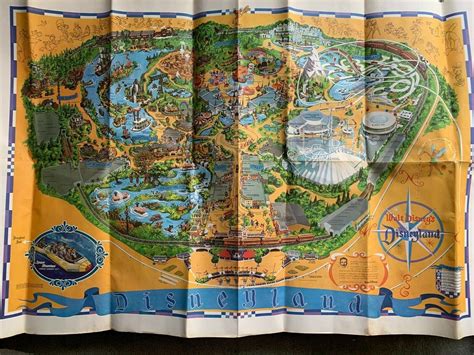 Authentic 1976 Disneyland Park Map Poster 2013142792