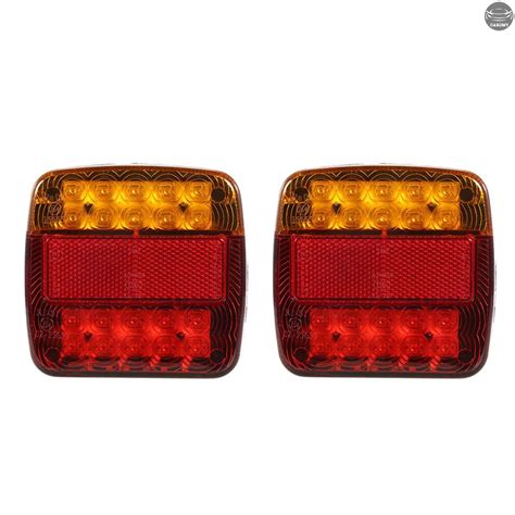 [cart] ไฟท้าย Led 12v 26 ดวง 4x4 สําหรับรถตู้ รถบรรทุก รถพ่วง รถตู้ รถ