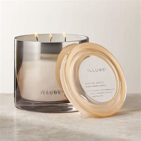 Illume Winter White Scented Candle 208oz Reviews Cb2