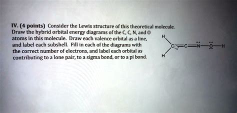 Solved Iv 4 Points Consider The Lewis Structure Of This Theoretical