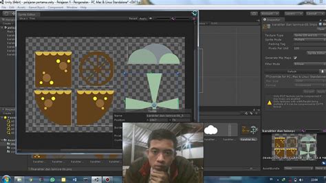 Tutorial Unity Import Image Rigidbody Collider Script Gerak