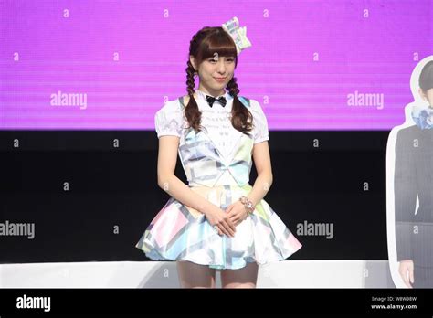 Natsuki Kojima Of Japanese Idol Group Akb48 Poses At A Press Conference
