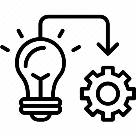 cogwheel develop gearwheel idea implementation icon download on