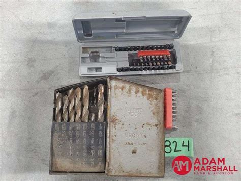 Assortment Of Drill Bits Adam Marshall Land And Auction Llc