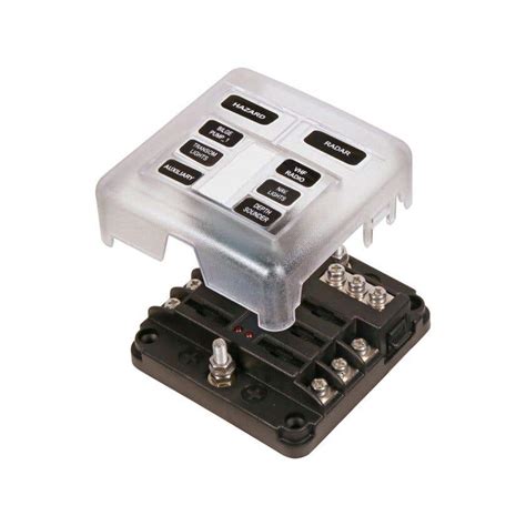 Powertech 6 Way Fuse Block With Bus Bar