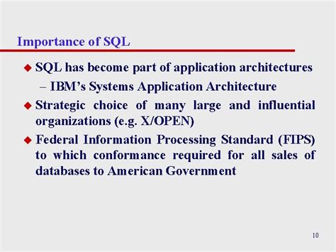 Chapter 6 Sql Data Manipulation Objectives Of Sql