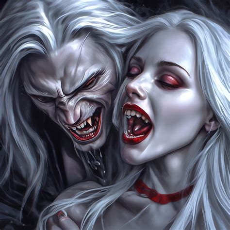 Vampire Biting Neck Drawing