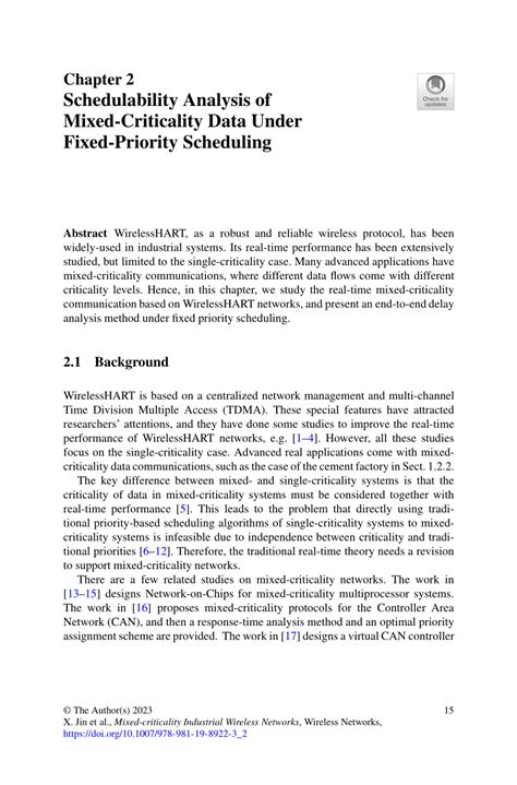 Pdf Schedulability Analysis Of Mixed Criticality Data Under Fixed