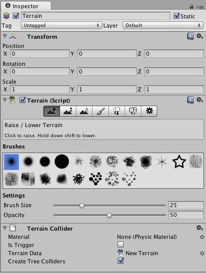unity terrain engine guide