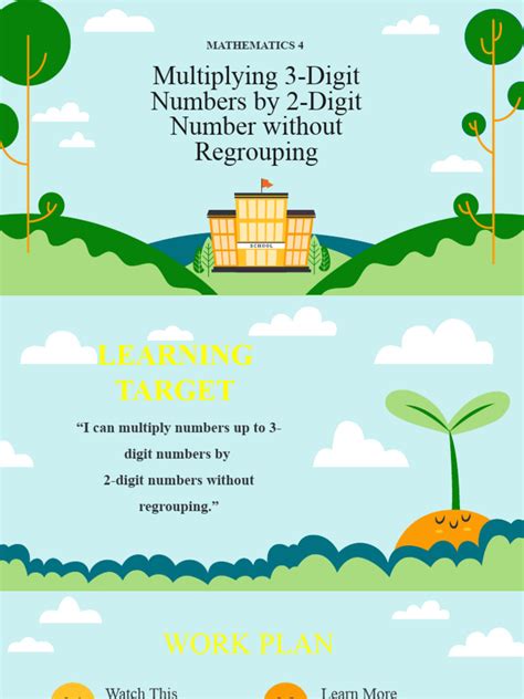 W2 2 Multiplying 3d By 2d Without Regrouping Pdf