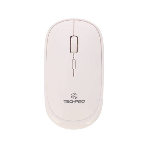 เมาส์ไร้สาย Techpro Wireless Mouse Slim M844 White