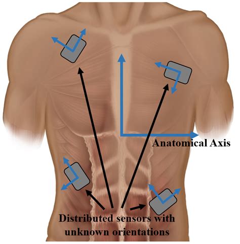 diagram of a distributed sensor system the coordinate frames of these