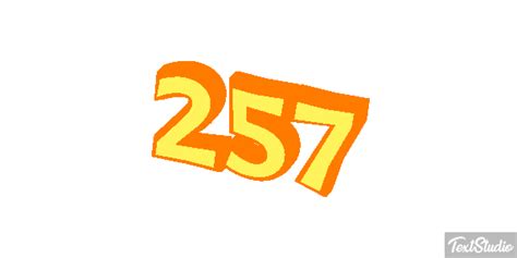257 Number Animated  Logo Designs