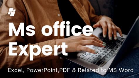 do any type of work on ms word excel powerpoint and pdf by
