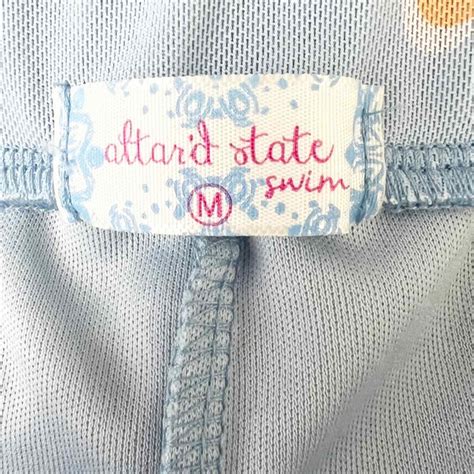 Altard State Mesh Lined Floral Flare Pants Blue 70s S Gem