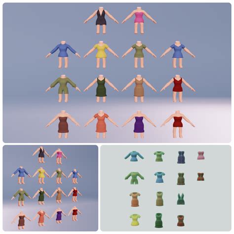 Low Poly Modular Character Assets Female Pack