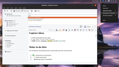 evernote linux client nixnote2 forked includes numerous improvements