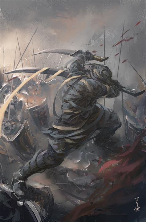 Ghostblade Burning Rose By Wlop On Deviantart