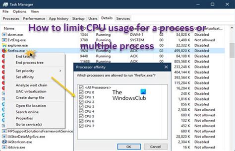 How To Limit Cpu Usage Windows 10