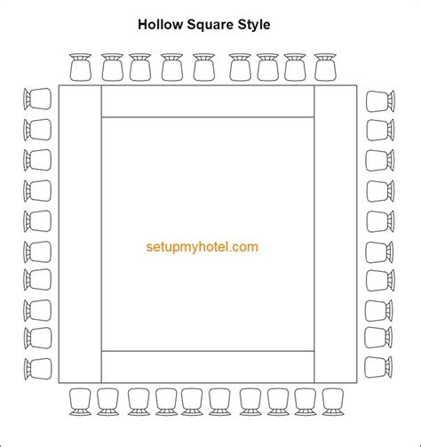 Hollow Squar Style Event Room Room Setup Crystal Room