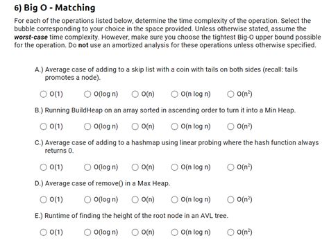 Solved For Each Of The Operations Listed Below Determine