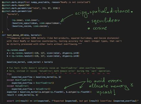 ash vardanian on linkedin scipy can t handle mixed precision