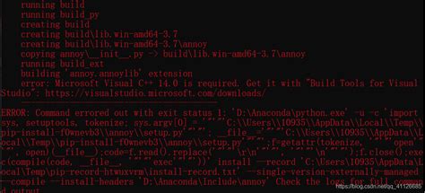 Python Windows环境如何安装 Annoyannoy Whl Csdn博客