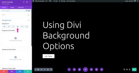 Using Divi Background Options Elegant Themes Documentation