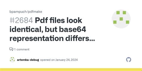 pdf files look identical but base64 representation differs on node 16