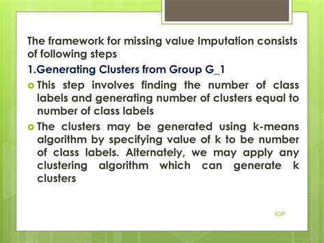 A Novel Approach For Imputation Of Missing Values For Mining Ppt Download