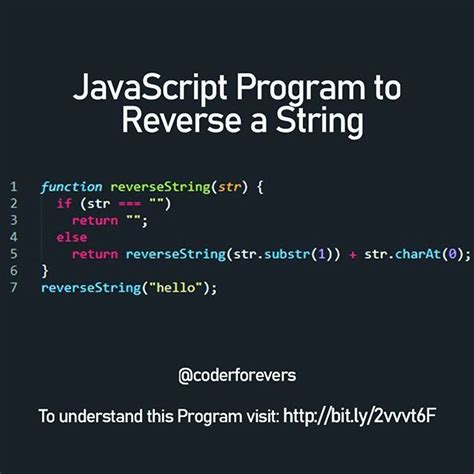 javascript program to reverse a string in this program youll be learning how to reverse a str