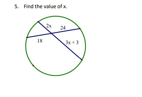 solved 5 find the value of x